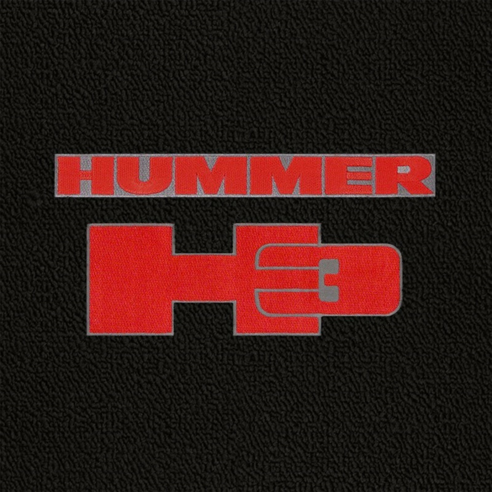 2006 Hummer H3 - Black Classic Loop Carpet 3pc Mat Set - Red Hummer H3 ...