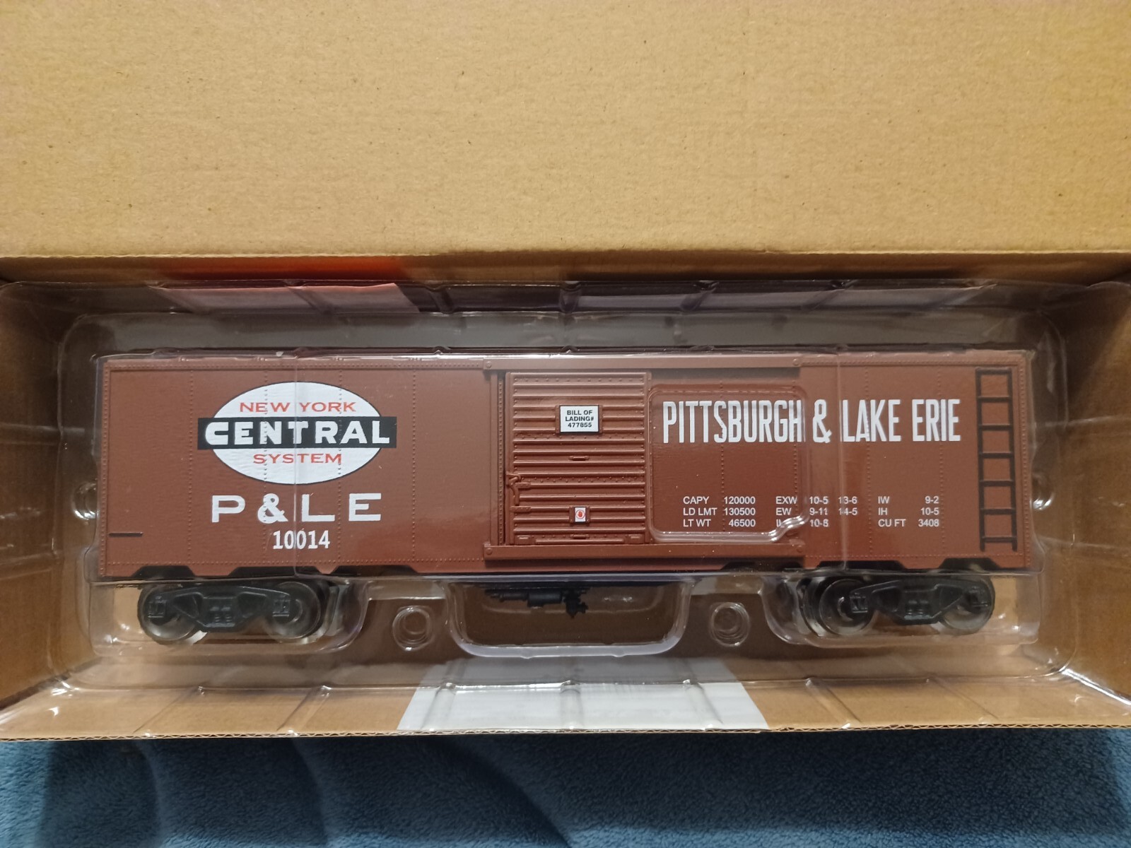 O Gauge Box Car - NEW YORK CENTRAL P&LE - New Item - Never Ran - Free ...