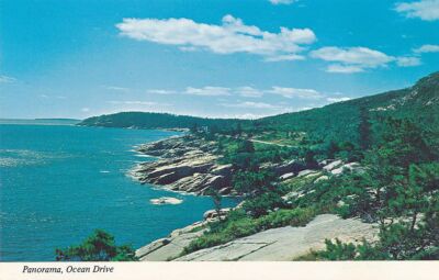 Panorama of Ocean Drive - Bar Harbor Acadia National Park, Maine | eBay