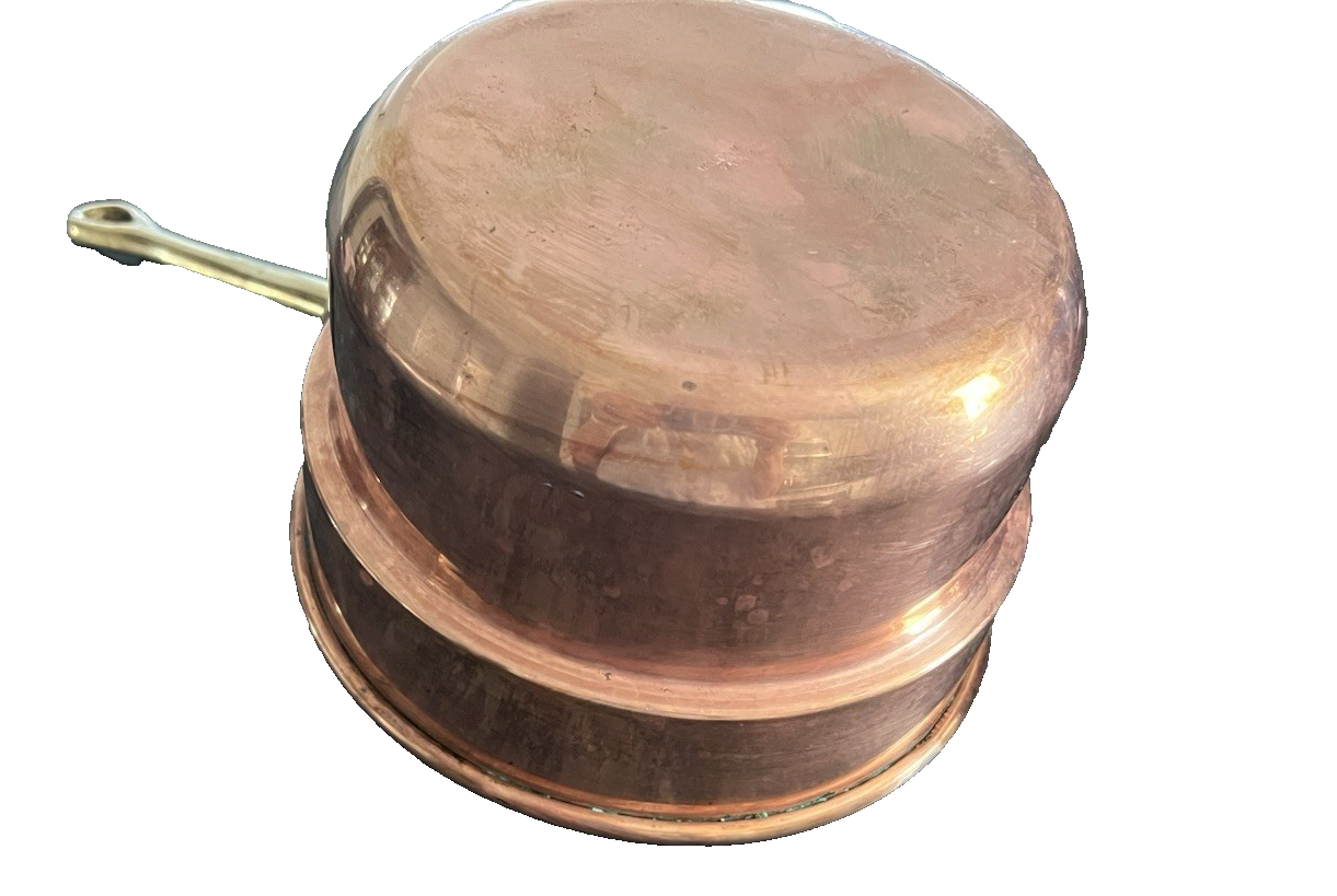 Waldow Double Boiler Copper Brass Vintage 7in UPPER POT ONLY | eBay