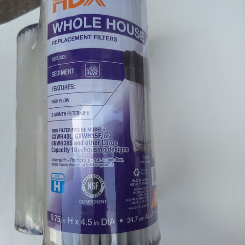 4 Pack HDX GE FXHSC Whole House Water Filter Fits GXWH40L GXWH35F ...