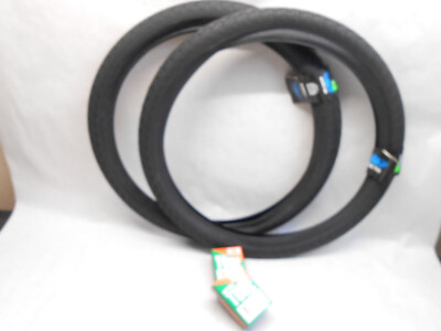 Pair SE Bike Bozack 24 x 2.4 Clincher 2 Tire &2 Tubes Blk /Blk Wall BMX ...
