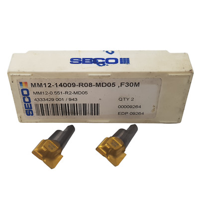 Seco Minimaster Inserts MM12-14-Z049175 Carbide Milling Tips Grade T60M ...