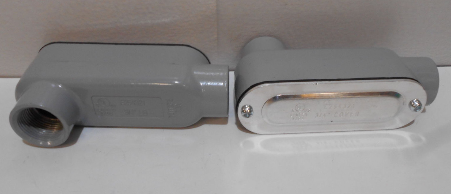 Qty of 2~ ~ ~ 3/4" Fuzhou E254321 Conduit Body LB E254321 | eBay