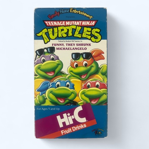 TMNT hi-c VHS Teenage Mutant Ninja Turtles Promo THEY SHRUNK ...