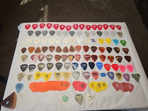 Large Guitar Pick Lot 100+ Dunlop Thalia Hard Rock Pick of Destiny Glen ...