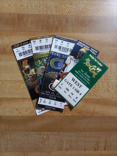 Georgia Tech Football Ticket Stubs | eBay