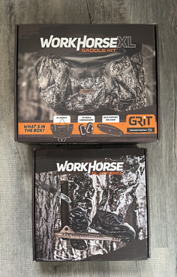 Tethrd Grit XL Saddle Kit Realtree APX with Grit Workhorse Regular ...