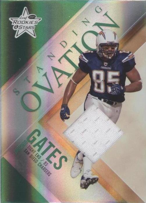 2007 Leaf Rookies & Stars - Standing Ovation Antonio Gates #SO-16 Green ...