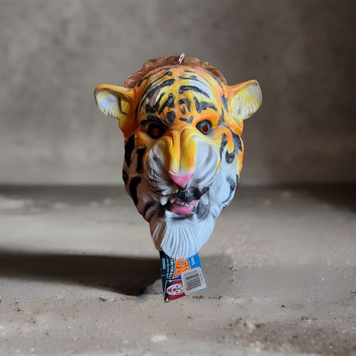 Rare NWT Vtg 1988 Tiger Latex Cesar Halloween Mask Great for Cinci ...