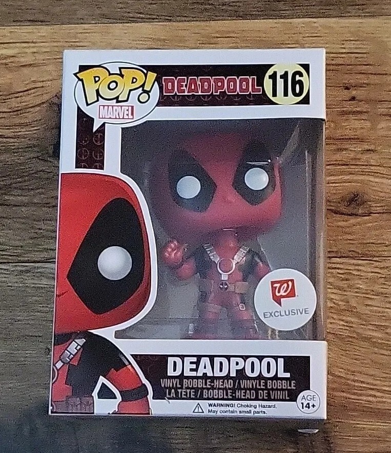 Funko Pop Marvel Deadpool with Rubber Chicken #116 Walgreens Exclusive ...