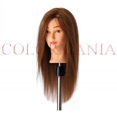 DIKSON TESTINA TESTA STUDIO CAPELLI VERI 60 CM PARRUCCHIERE ...