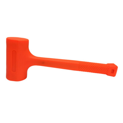 14 Inch L Orange Hammer Non-Marring Rubber Coating 3Lbs Dead Blow ...
