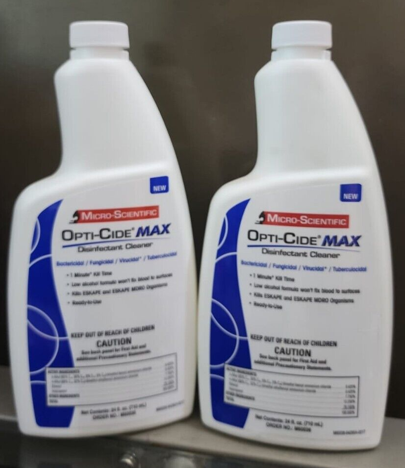 Micro-scientific M60036 Opti-cide Max Disinfectant Cleaner 24 Oz. Spray ...