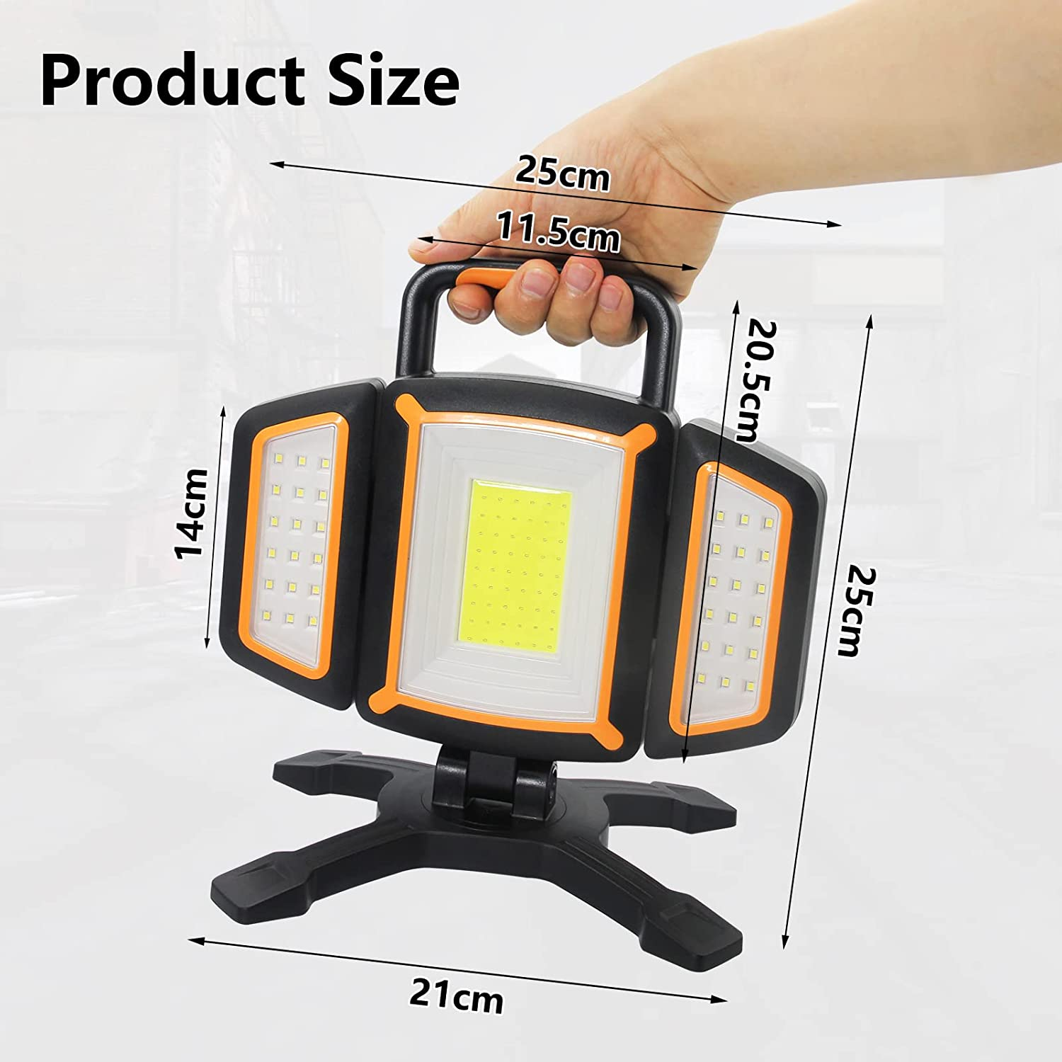 SYLSTAR LED Strahler Akku 30W, 3000LM Super Hell Baustrahler Mit Magnet ...