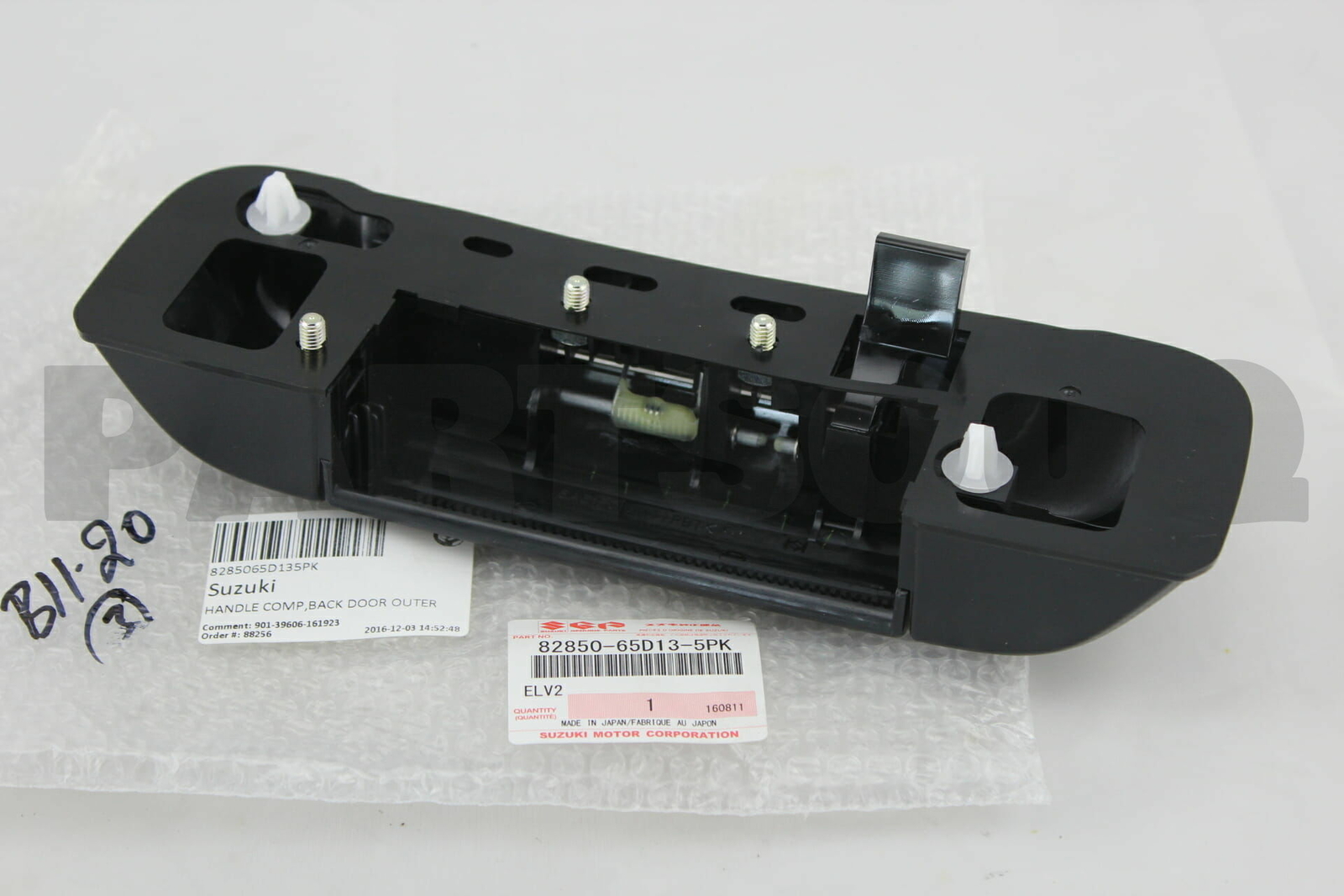 8285065D135PK Genuine Suzuki HANDLE, DOOR OUTER (BLACK) 82850-65D13-5PK ...