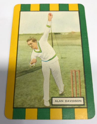 1953 Coles Vintage Cricket Trade Card Alan Davidson-Australia-Excellent ...