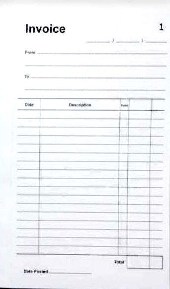 5 x Invoice Books Duplicate A5 Size 1-80 Numbered Pages Business home ...