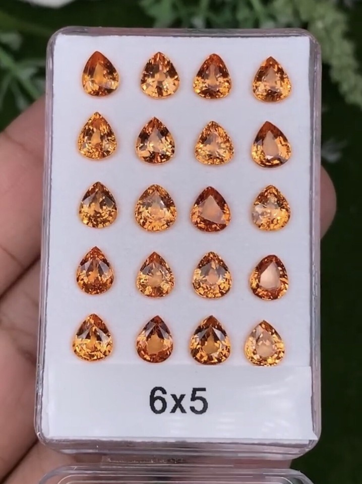 16.08CT IF CLARITY UNIQUE WONDER COLOR 100% NATURAL ORANGE SPESSARTITE ...
