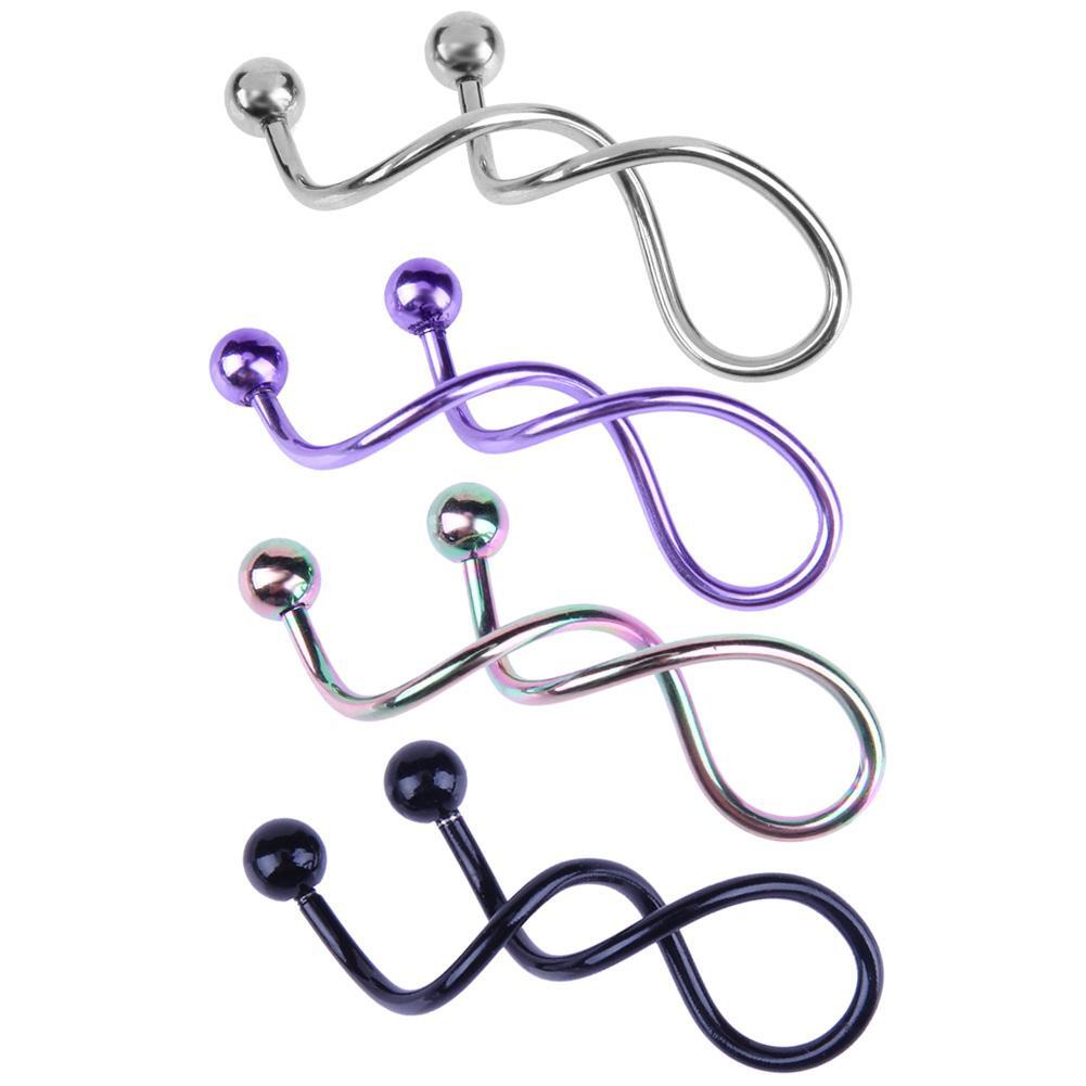 Women Stainless Steel Spiral Shaped Exaggerated Fashion Earrings ...