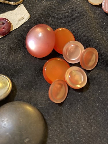 Beautiful Peach Colored Buttons That Shine Like Sapphires. | eBay