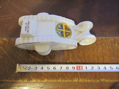 WW1 crested china model of a British tank Ellesmere Port and Whitby ...