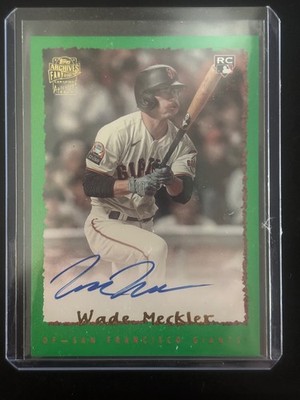 Wade Meckler RC AUTO /99 2024 Topps Archives GREEN FOILBOARD Giants ...