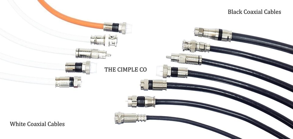 Black, High Speed RG6 Coax, High Frequency Coaxial Cable, 15 Feet (4.5 ...