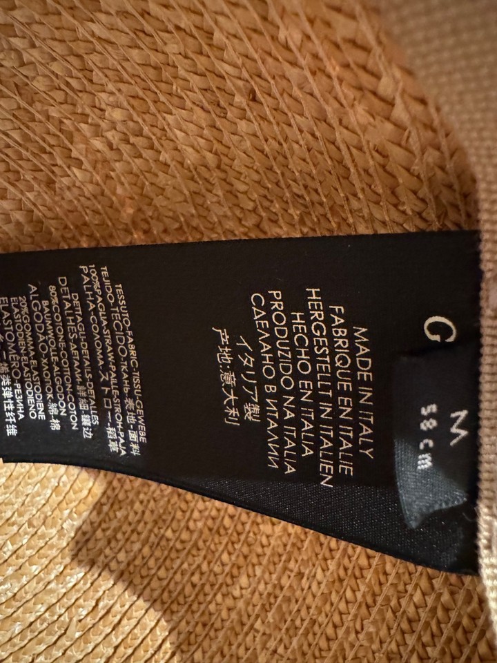 Gucci Logo-band straw hat Medium | eBay
