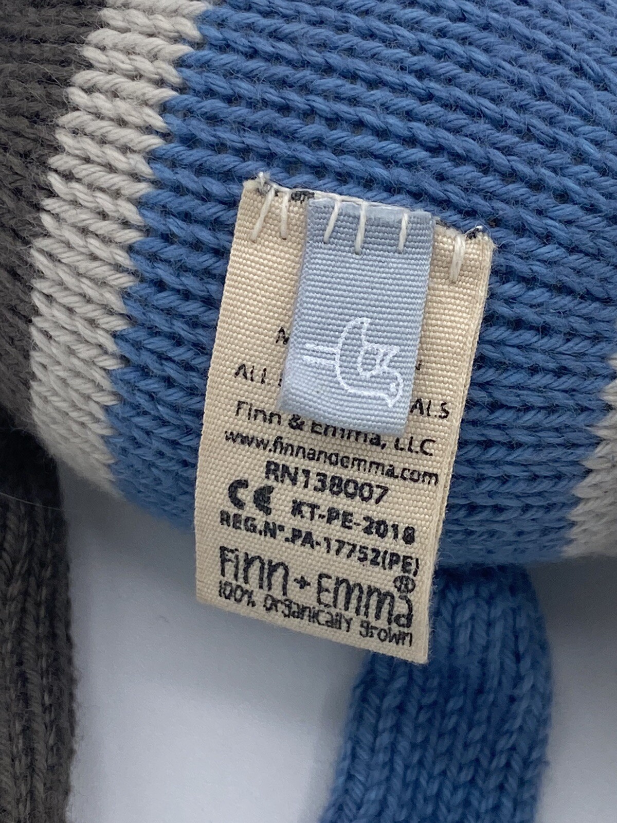 Finn & Emma Knit Rattle Simon The Skunk Soft And Cute Crochet | eBay