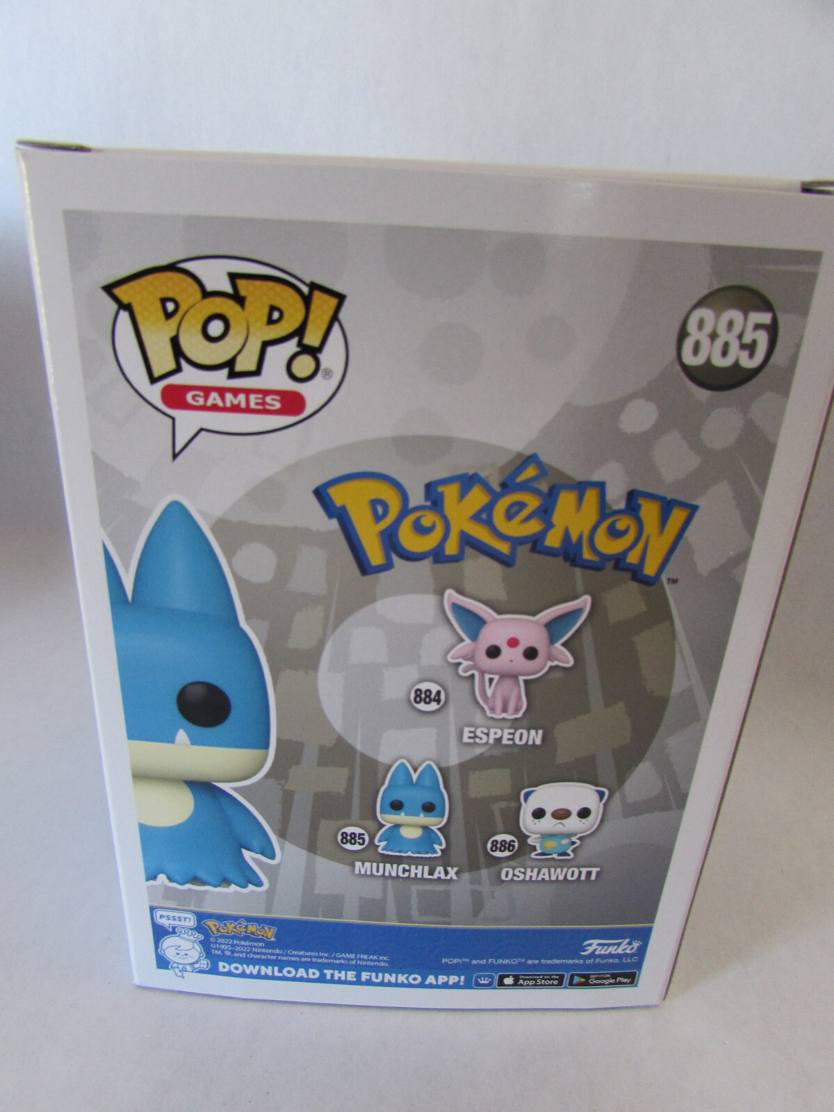 Funko Pop Games Pokemon MUNCHLAX #885 Vinyl Figure Brand New In Box | eBay
