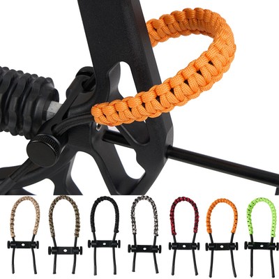 Archery Compound Bow Wrist Sling Hunting Strap Adjustable Braided Rope ...
