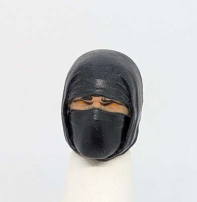 Fwoosh Articulated Icons Basic Ninja Black head 6" custom fodder 1/12 ...