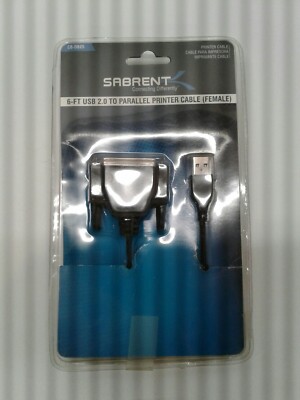 Sabrent USB 2.0 to DB25 IEEE-1284 Parallel Printer Cable Adapter NEW | eBay