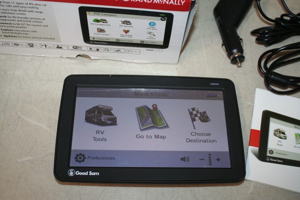 RAND MCNALLY RVND-7735 GOOD SAM RV GPS Navigation- Works | eBay