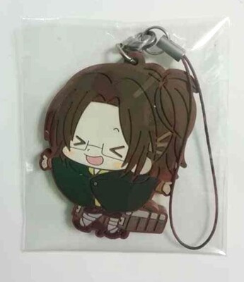 Attack On Titan Rubber Strap Charm Hans Zoe b Animate AOT Isayama JP | eBay