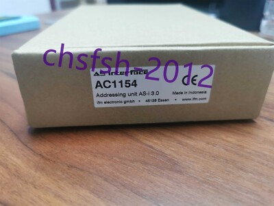 1 PCS NEW IN BOX IFM AC1154 addressing unit AS-I3.0 addresser module | eBay