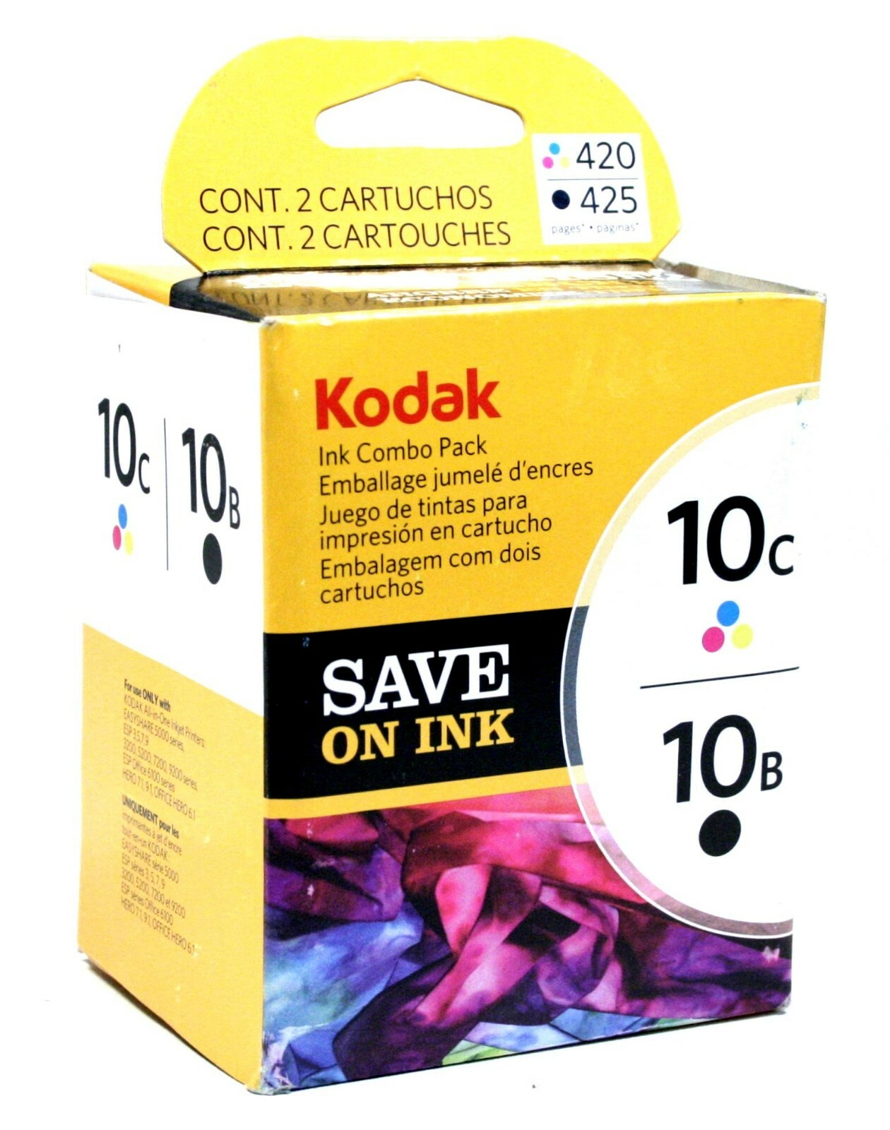 2 Pack Genuine Kodak 10 Ink for ESP 3 5 7 9 3250 5210 5250 7520 Hero 6. ...