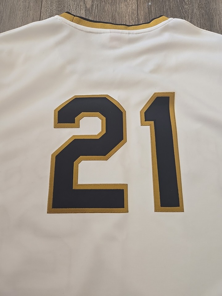 AUTHENTIC VINTAGE ROBERTO CLEMENTE JERSEY MITCHELL NESS 48 XL PIRATES ...