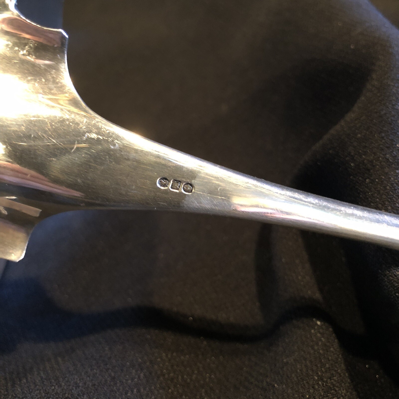 Antique Giles Bros. & Co. Sterling Silver Diamond Cut Punch Ladle | eBay