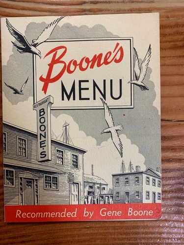 Boone’s Menu Portland Maine Hilarous 1950’s | eBay