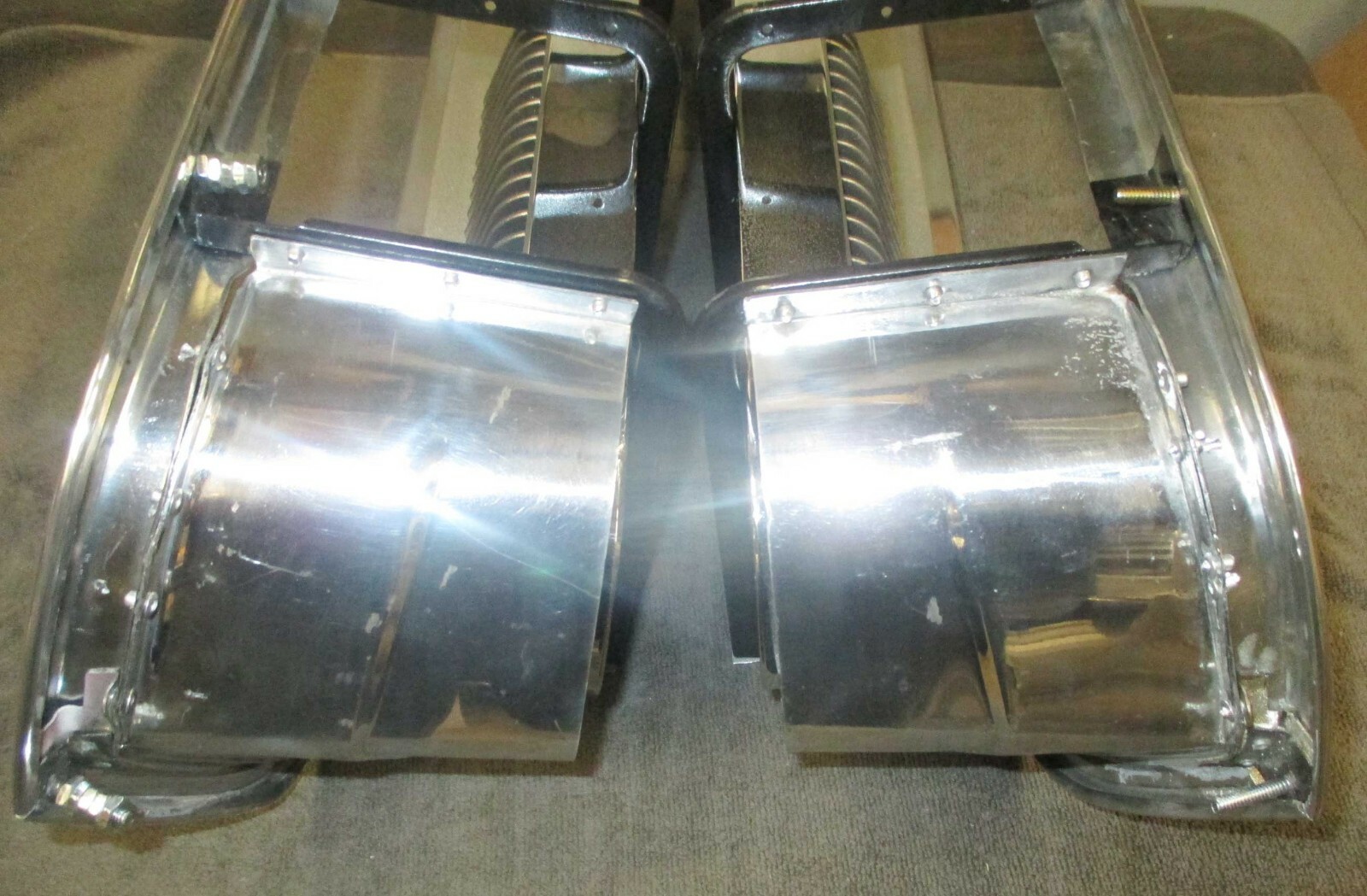 BARRACUDA GRILL SET 67 68 CORE - POLISHED - SEND TO US 1967 1968 cuda ...