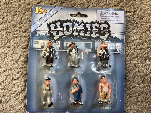 2001 Homies Series #2 Vending Blister 6 Figure pack, sealed but shelf ...