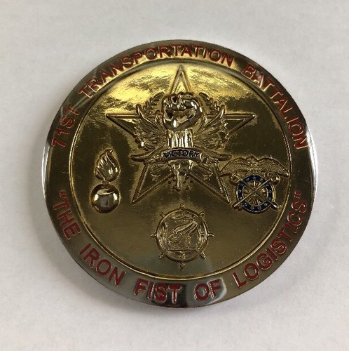 71st Transportation Battalion Commander's Coin for Excellence F16 | eBay