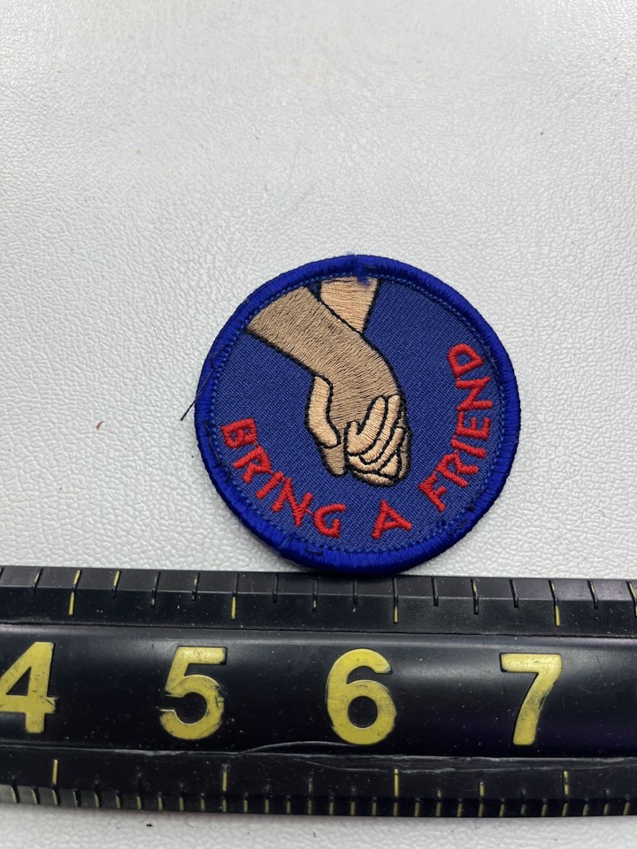 Multicultural Hands BRING A FRIEND Patch Love Friendship K042 | eBay
