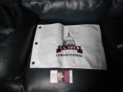 Rory Mcilroy signed 2011 US Open Congressional Pin Flag JSA Certified ...