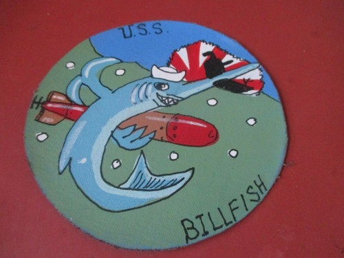 WWII US NAVY USS BILLFISH SUBMARINE DECK JACKET PATCH | eBay