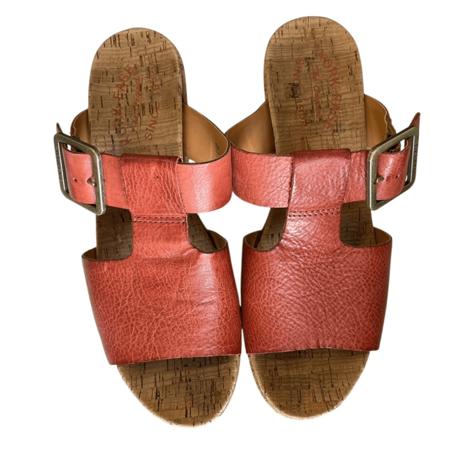 Kork Ease Andi Leather Wedge Sandals Size 8 | eBay
