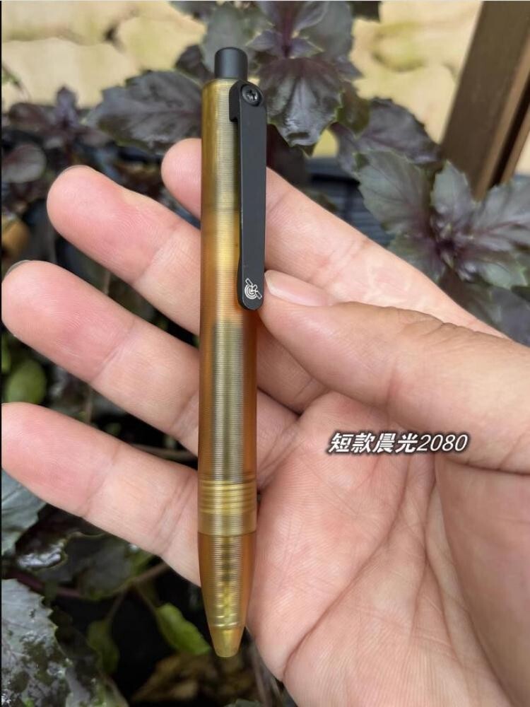 1 Piece ULTEM Made Bolt Pen with Titanium Pocket Clip Wring Pen Short ...