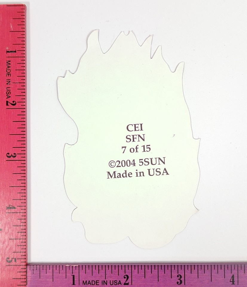 VTG Vending Machine Sticker CEI SFN 2004 5SUN Girl Devil Trident Fire ...